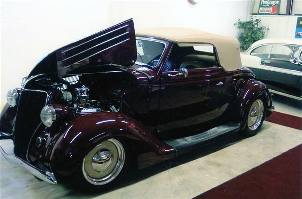 1936 FORD CABRIOLET CUSTOM CONVERTIBLE - Side Profile - 75020