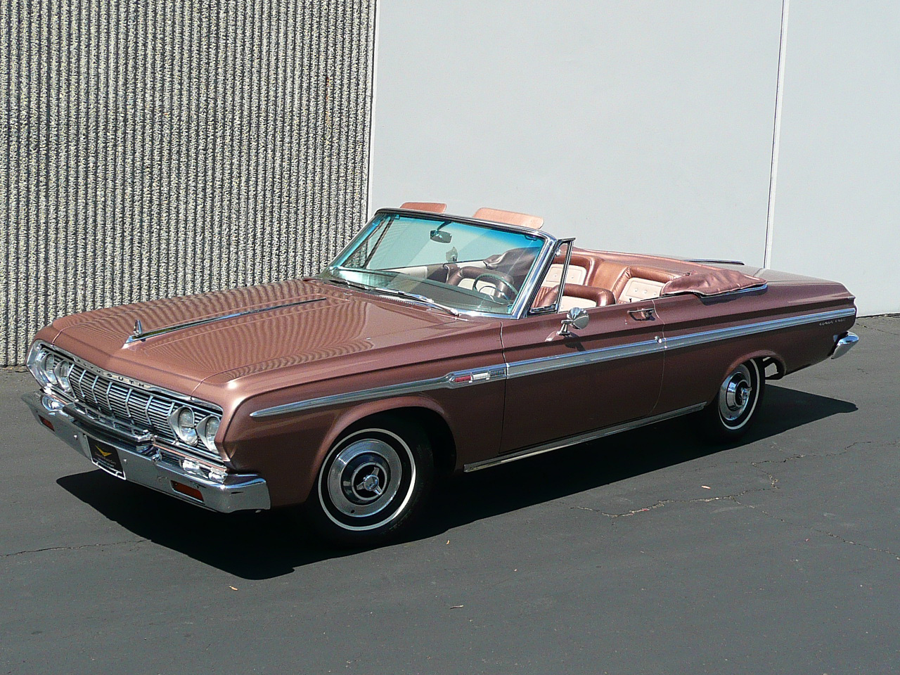 1964 PLYMOUTH SPORT FURY CONVERTIBLE - Front 3/4 - 80987