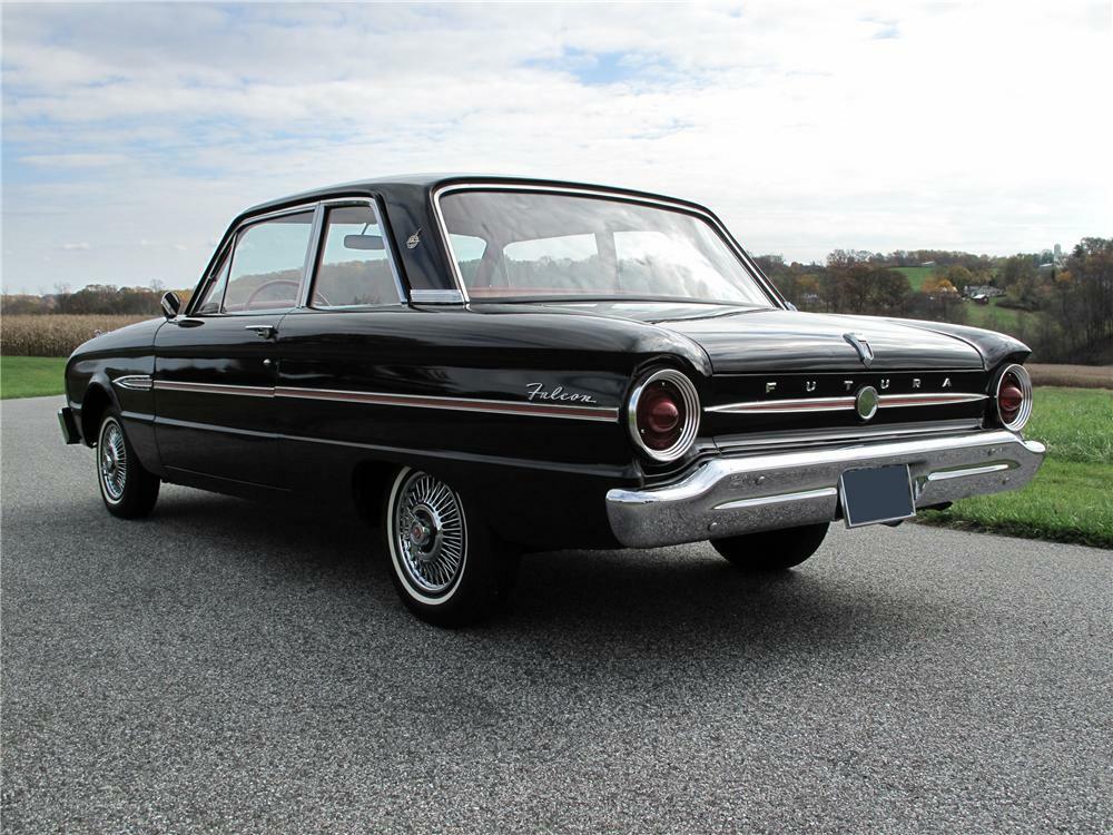 1963 FORD FALCON FUTURA 2 DOOR SEDAN - Rear 3/4 - 81013