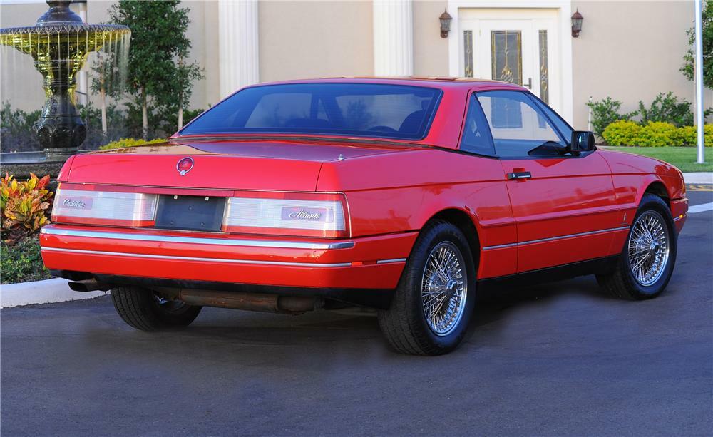 1989 CADILLAC ALLANTE 2 DOOR CONVERTIBLE - Rear 3/4 - 81429