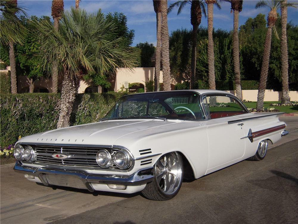 1960 CHEVROLET IMPALA CUSTOM 2 DOOR HARDTOP - Side Profile - 82624