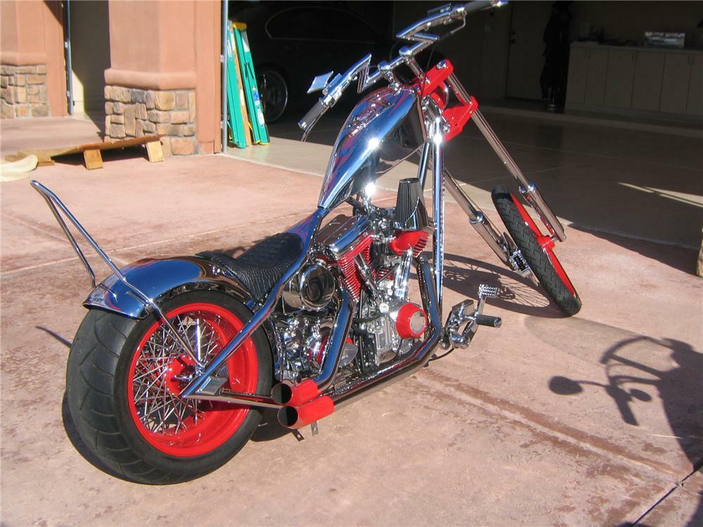 2002 SHOWTIME CUSTOM CHOPPER - Rear 3/4 - 82674