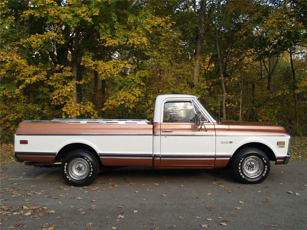 1972 CHEVROLET CHEYENNE PICKUP - Side Profile - 89051