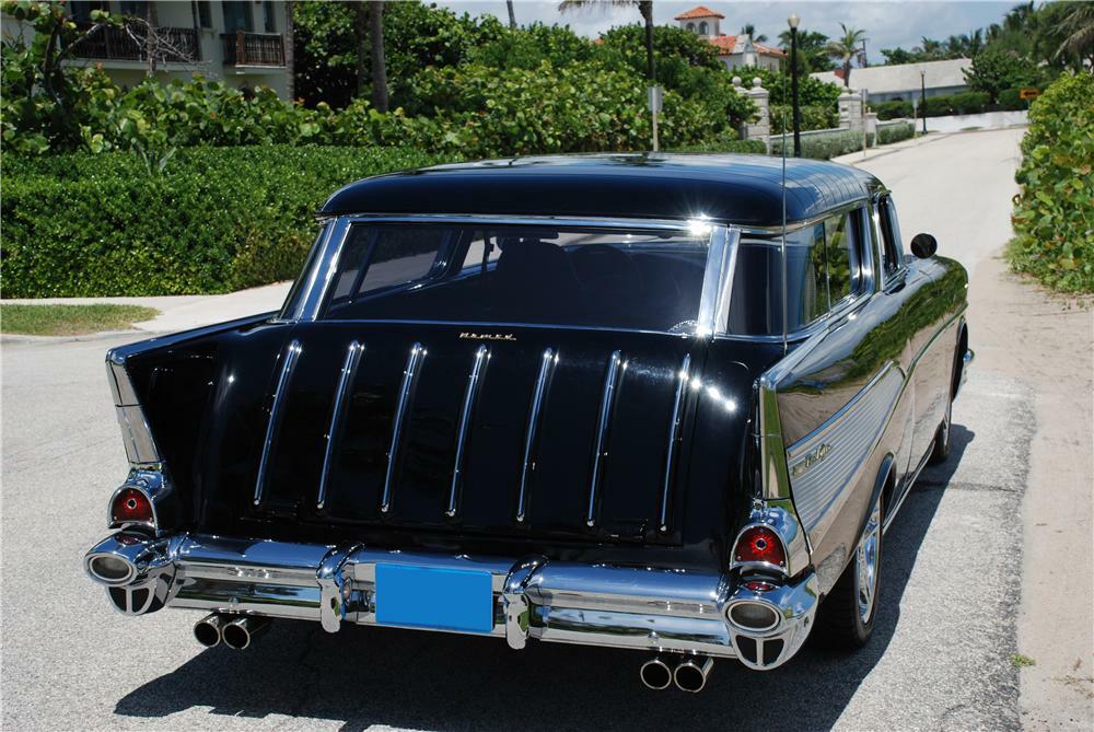 1957 CHEVROLET NOMAD CUSTOM WAGON - Rear 3/4 - 89075