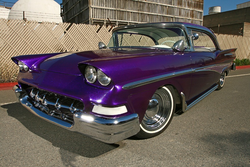 1958 FORD 500 SERIES CUSTOM 2 DOOR HARDTOP - Front 3/4 - 92177