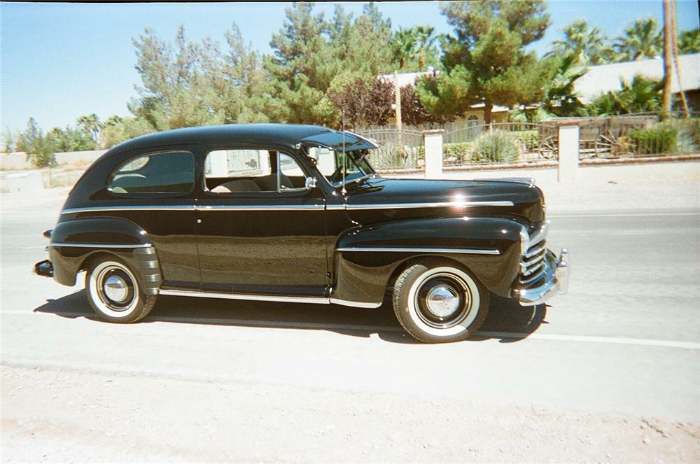 1948 FORD DELUXE 2 DOOR SEDAN - Side Profile - 93333
