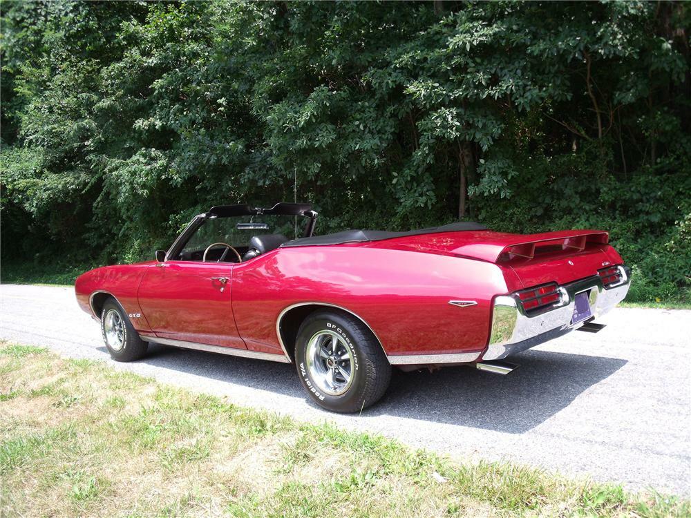 1969 PONTIAC GTO CONVERTIBLE - Rear 3/4 - 93450