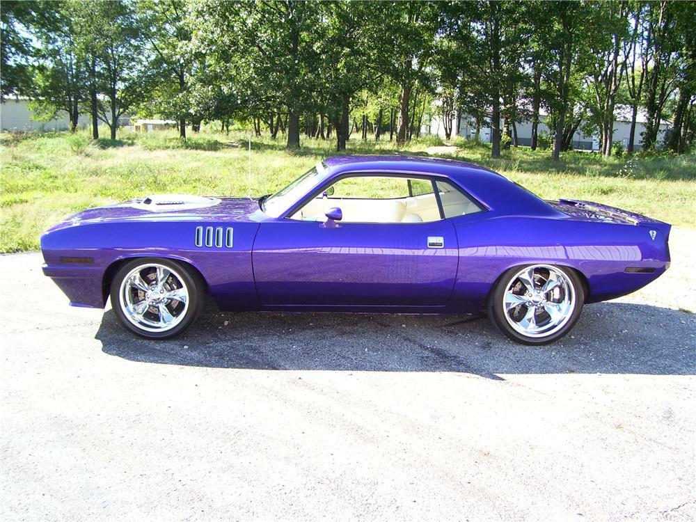 1970 PLYMOUTH CUDA CUSTOM 2 DOOR - Side Profile - 93508