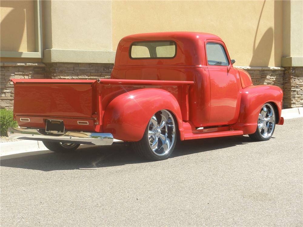 1948 CHEVROLET 3 WINDOW CUSTOM PICKUP - Rear 3/4 - 93558