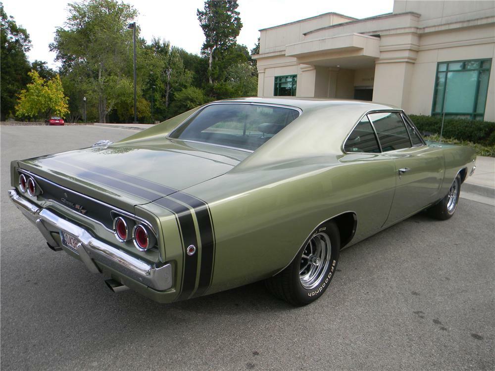 1968 DODGE CHARGER R/T 2 DOOR HARDTOP - Rear 3/4 - 96287