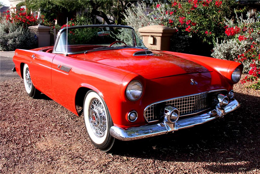 1955 FORD THUNDERBIRD CONVERTIBLE - Front 3/4 - 96707